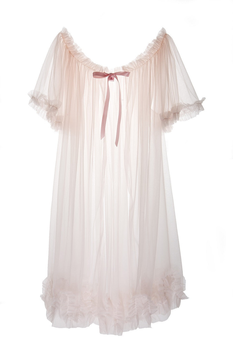 Short Frou Frou Sheer Dressing Robe – Dottie's Delights